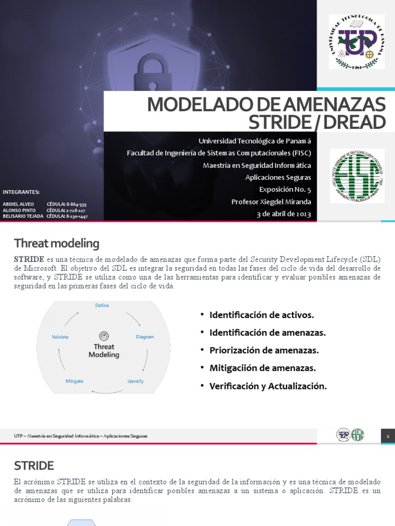 Stride-Dread MTMT V1 | PDF | Seguridad | La seguridad informática