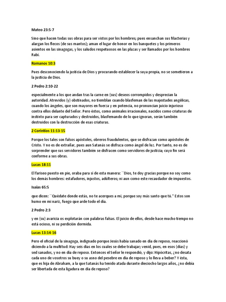 Mateo 23 | PDF | Evangelio de Mateo