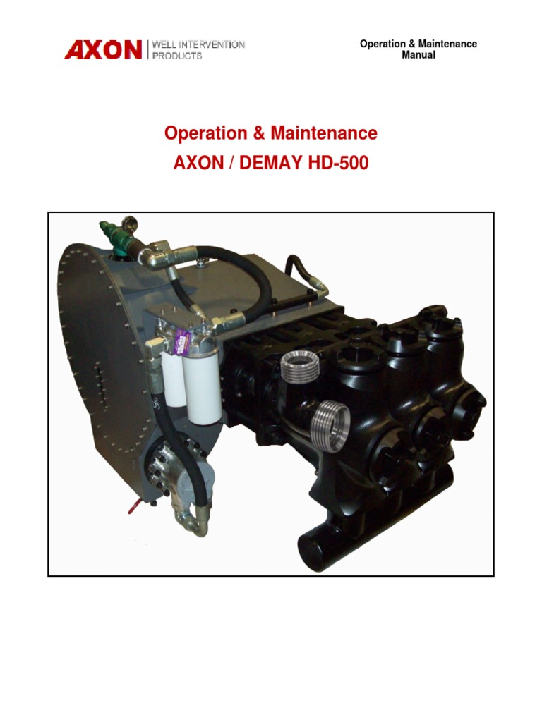 Bomba Demay Hd500 - Axon | PDF | Pump | Bearing (Mechanical)
