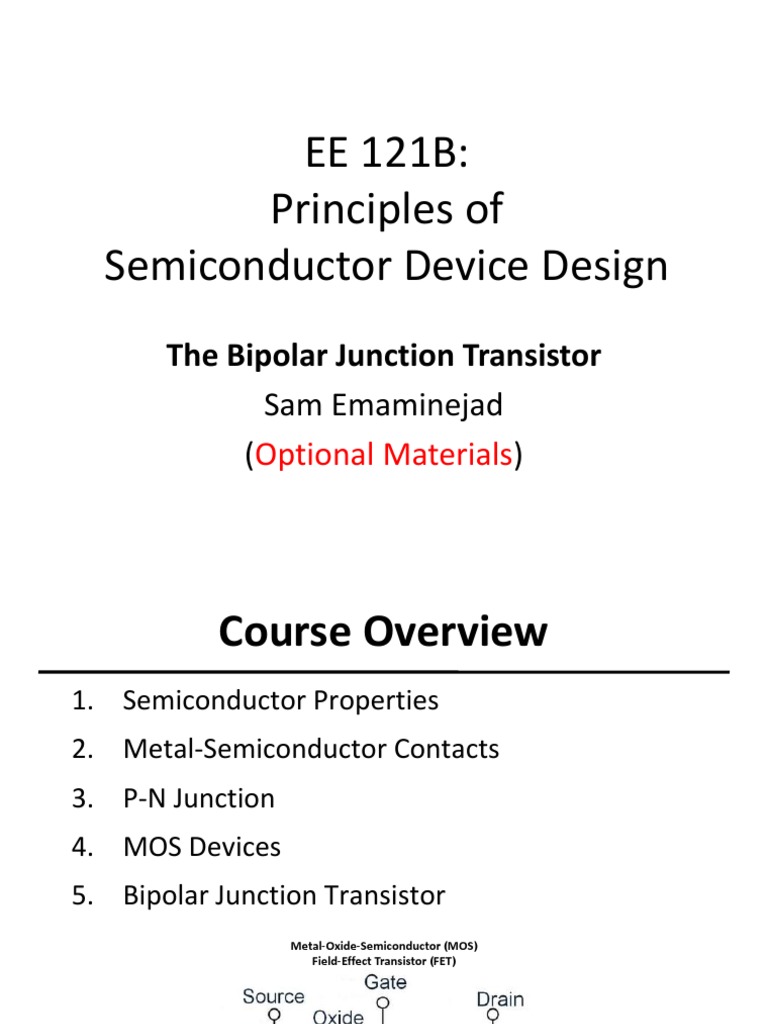 Lecture On BJT | PDF