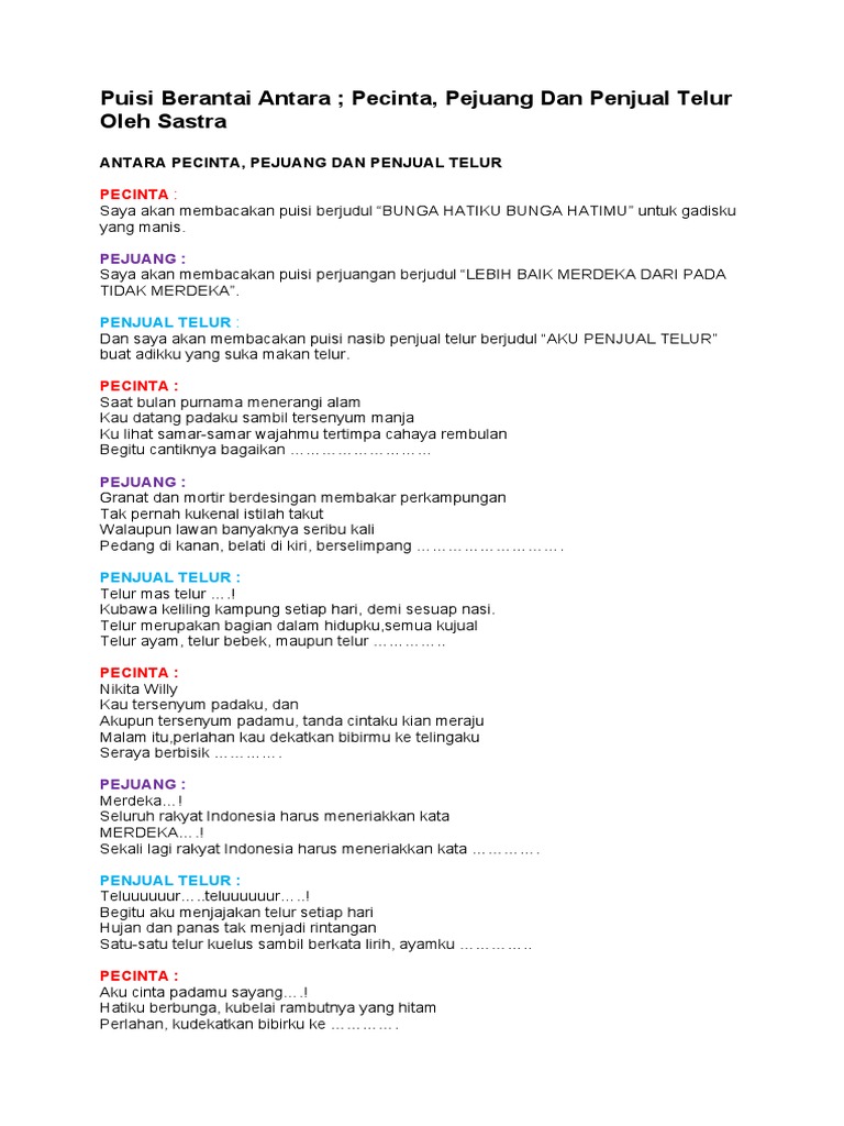 Puisi Berantai | PDF