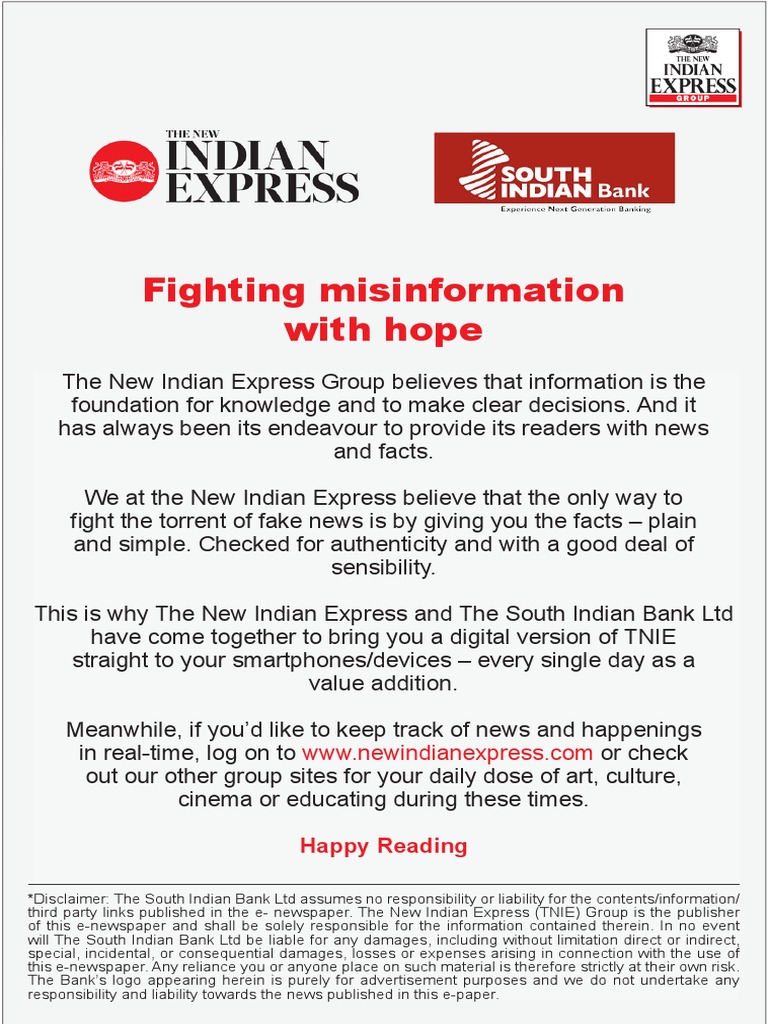 Fighting Misinformation With Hope: Happy Reading | PDF