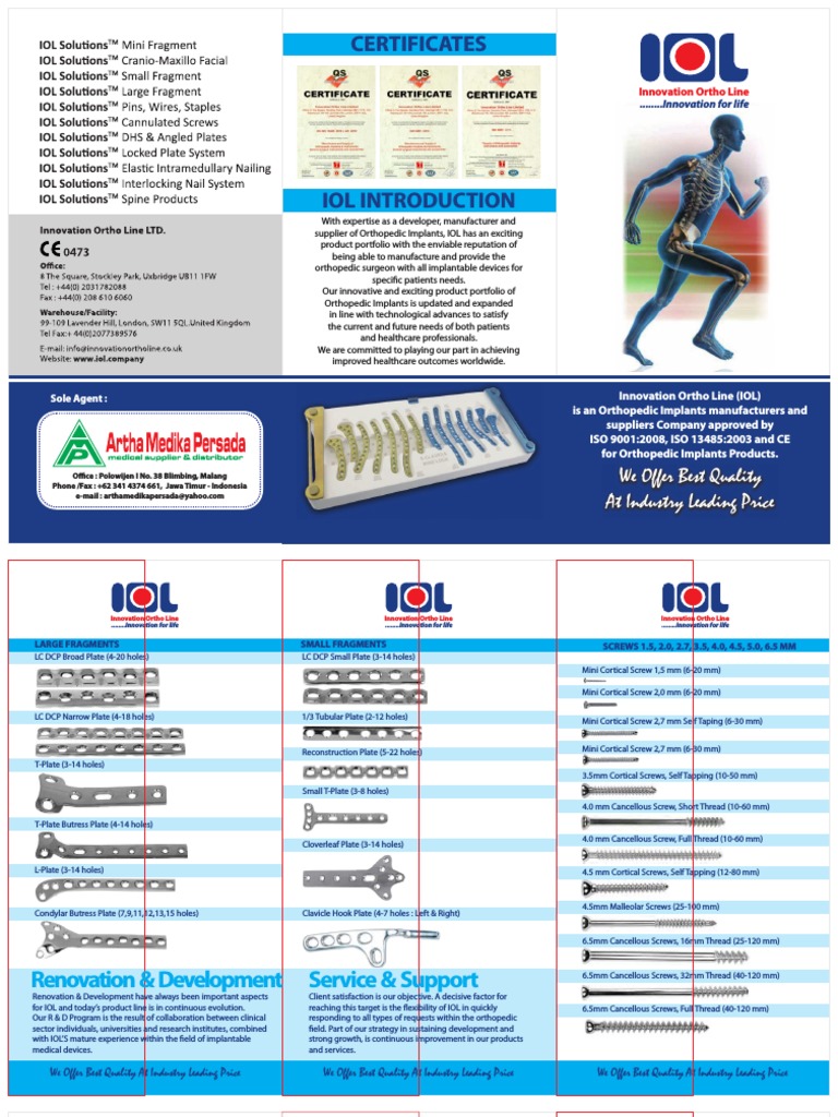 BROSUR IOL LIPAT TIGA FRONT 002 SML | PDF | Screw | Orthopedic Surgery