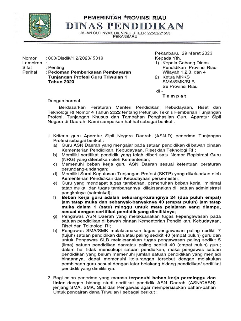 Surat Permintaan Ke MKKS TW 1 2023 + Format | PDF