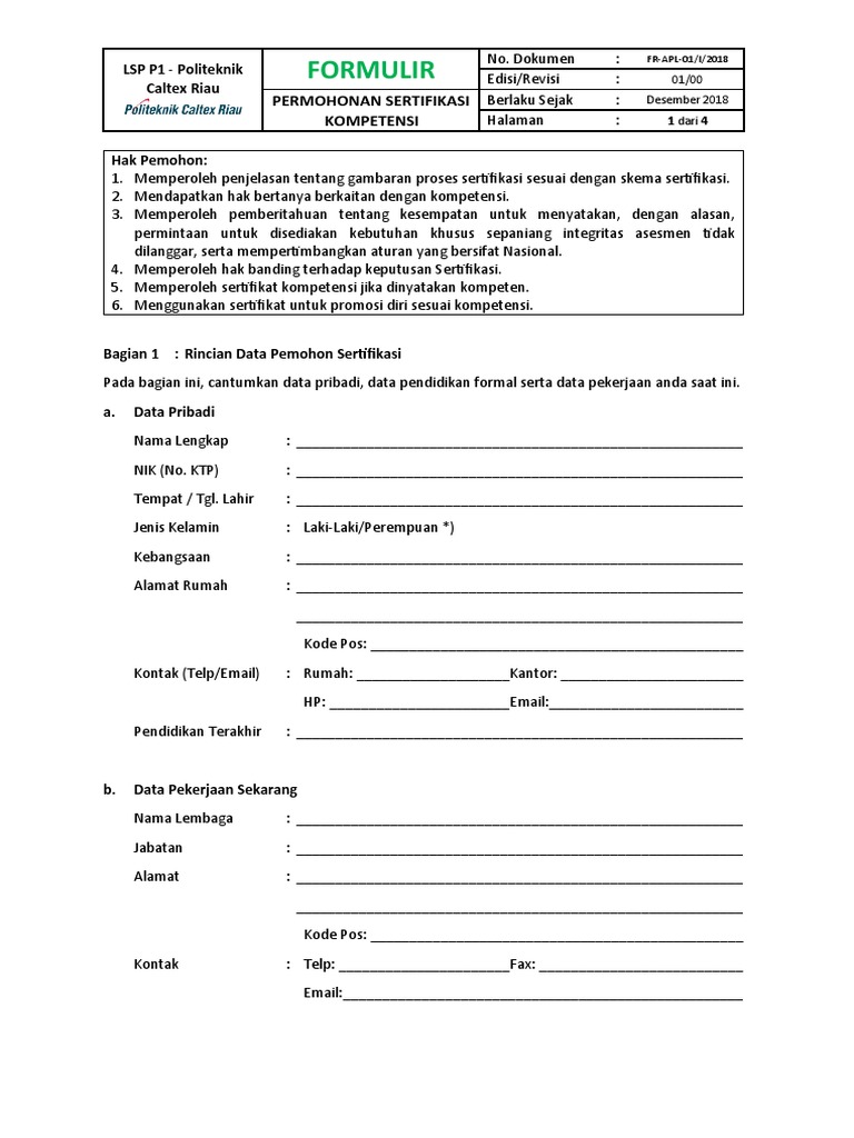 APL-01 Pemrogram Database Supervisor - Update 2022 | PDF