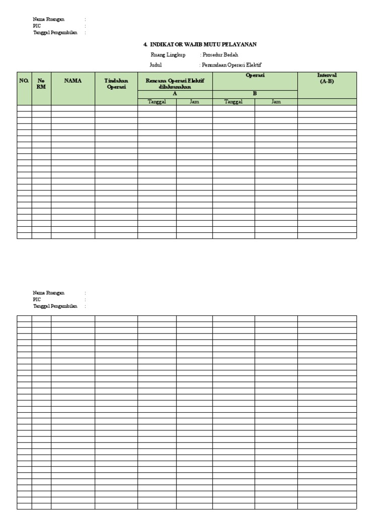 Form 4 Penundaan Operasi | PDF