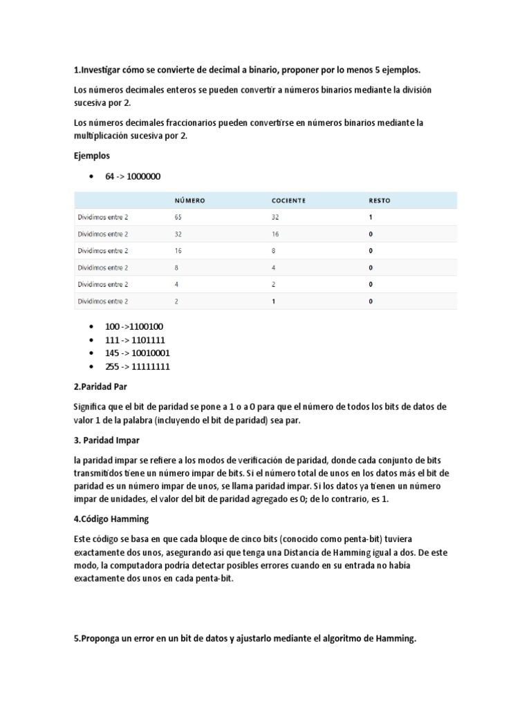 Detención de Errores Con Paridad | PDF