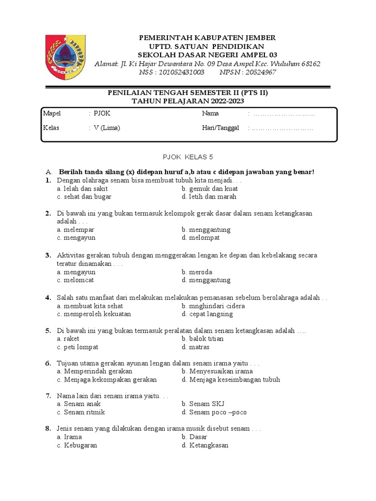 Pjok Kelas 5 | PDF