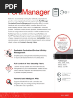 FortiManager Datasheet | PDF | Computer Network | Cloud Computing
