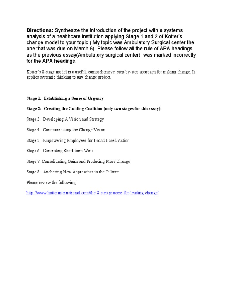 Directions: Synthesize The Introduction of The Project With A Systems | PDF