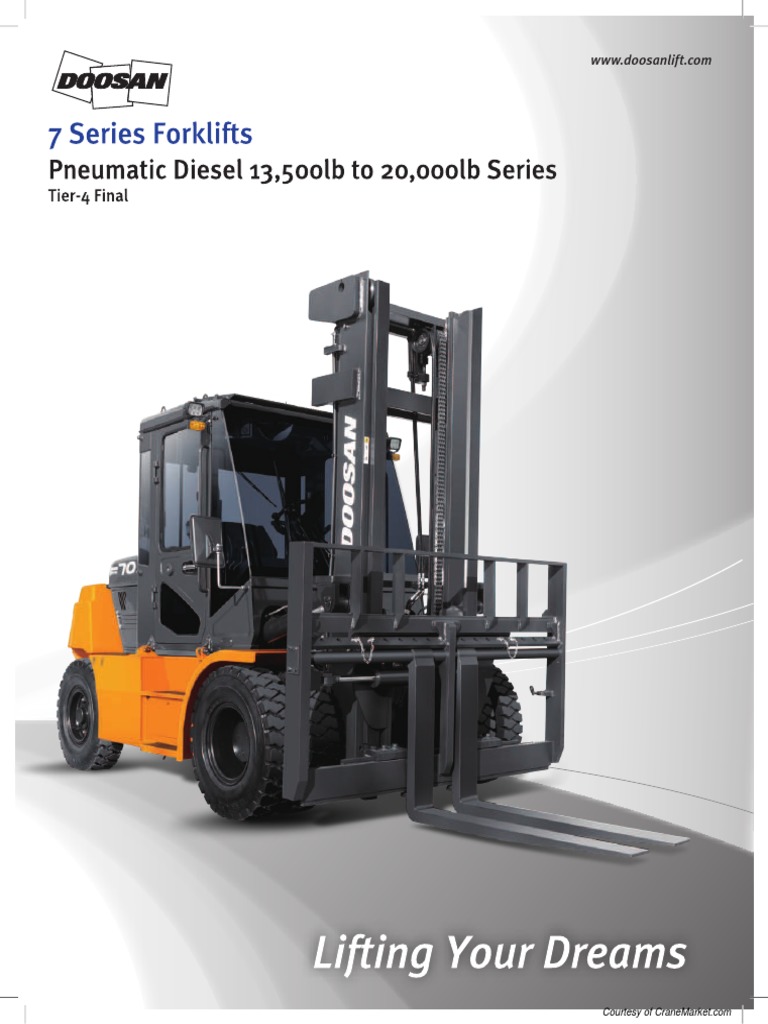 Doosan D90S-7 Forklift Specifications | PDF | Vehicles | Motor Vehicle