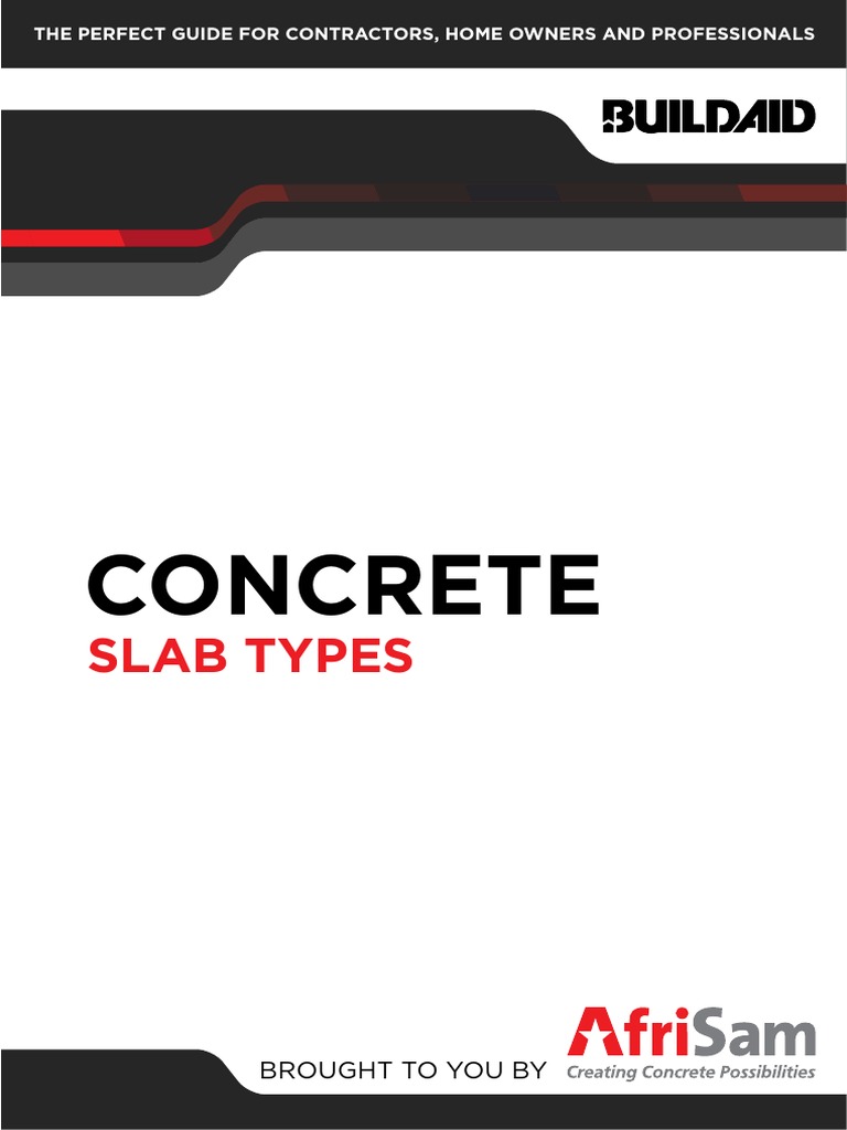 Concrete Slab Types | Download Free PDF | Concrete | Prestressed Concrete