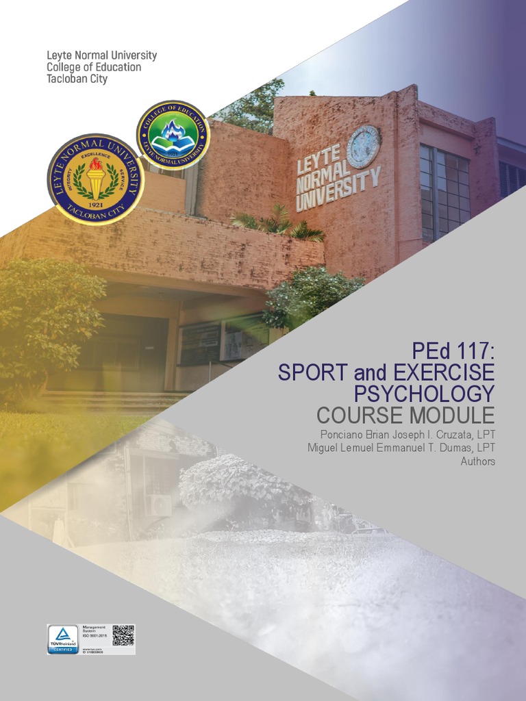 Ped 117: Sport and Exercise Psychology: Course Module | PDF ...