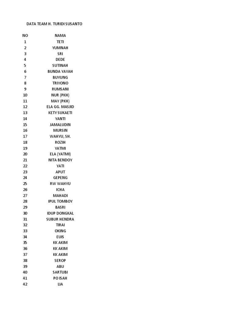 Data Team Pdf