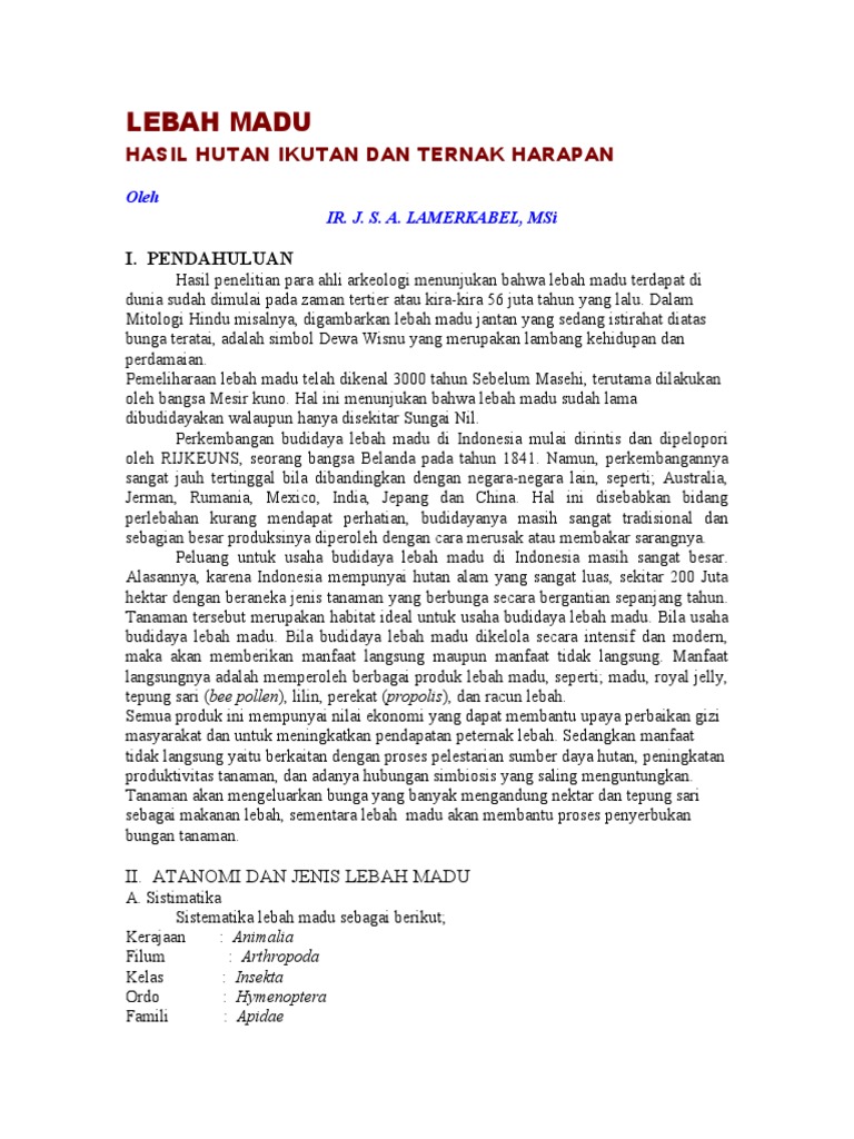 Lebah Madu | PDF