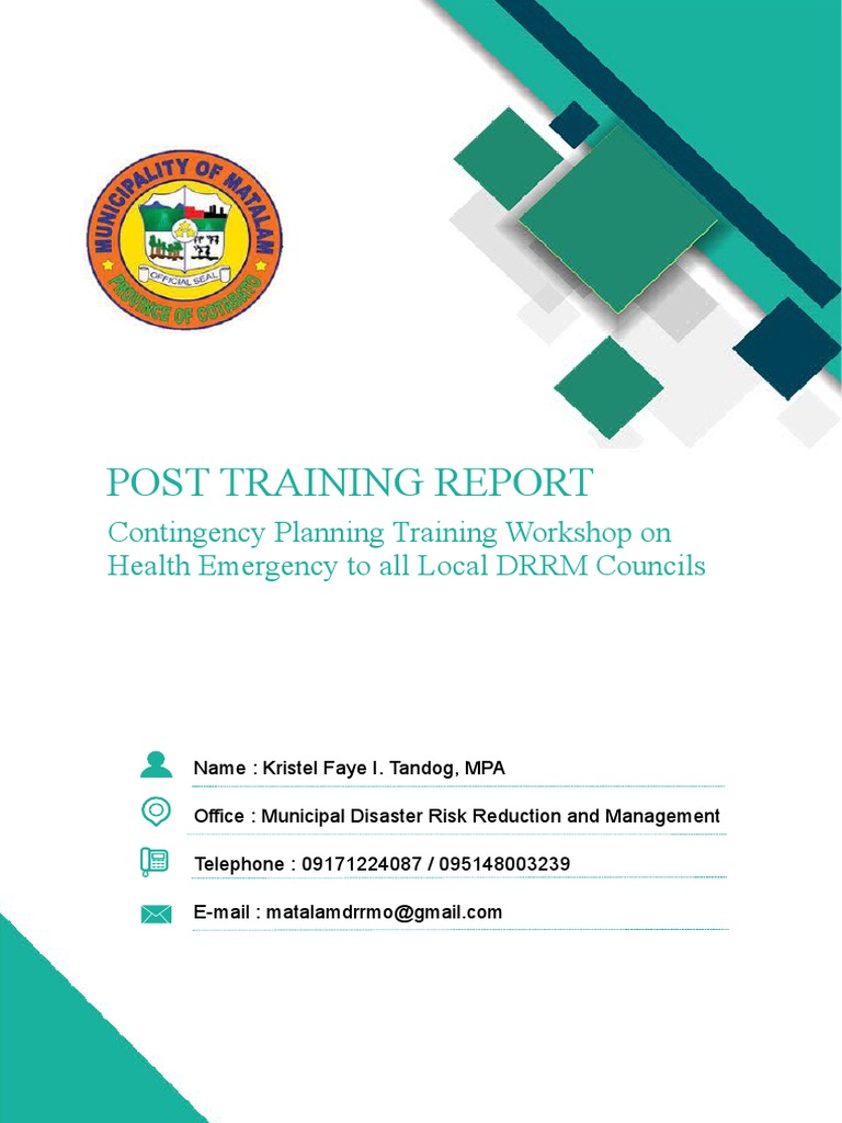Post Training Report | PDF | Emergency Management | Safety