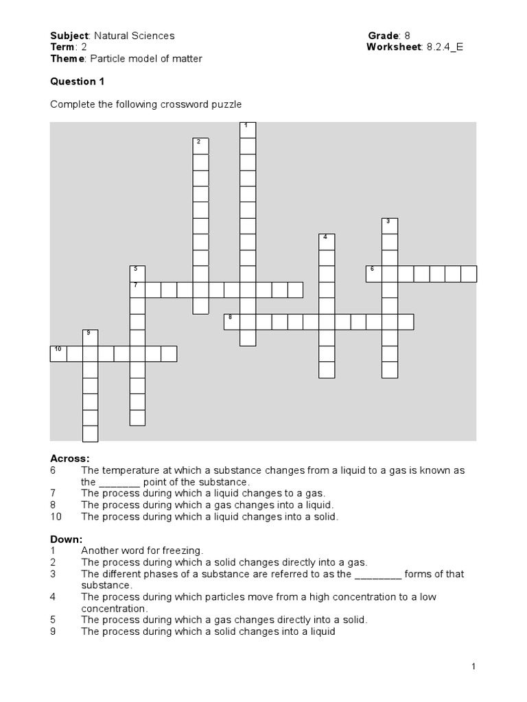 Particle Model of Matter | PDF