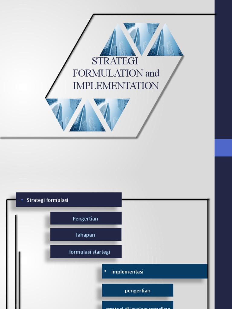 STRATEGI FORMULATION and IMPLEMENTATION | PDF | Karier & Perkembangan | Bisnis