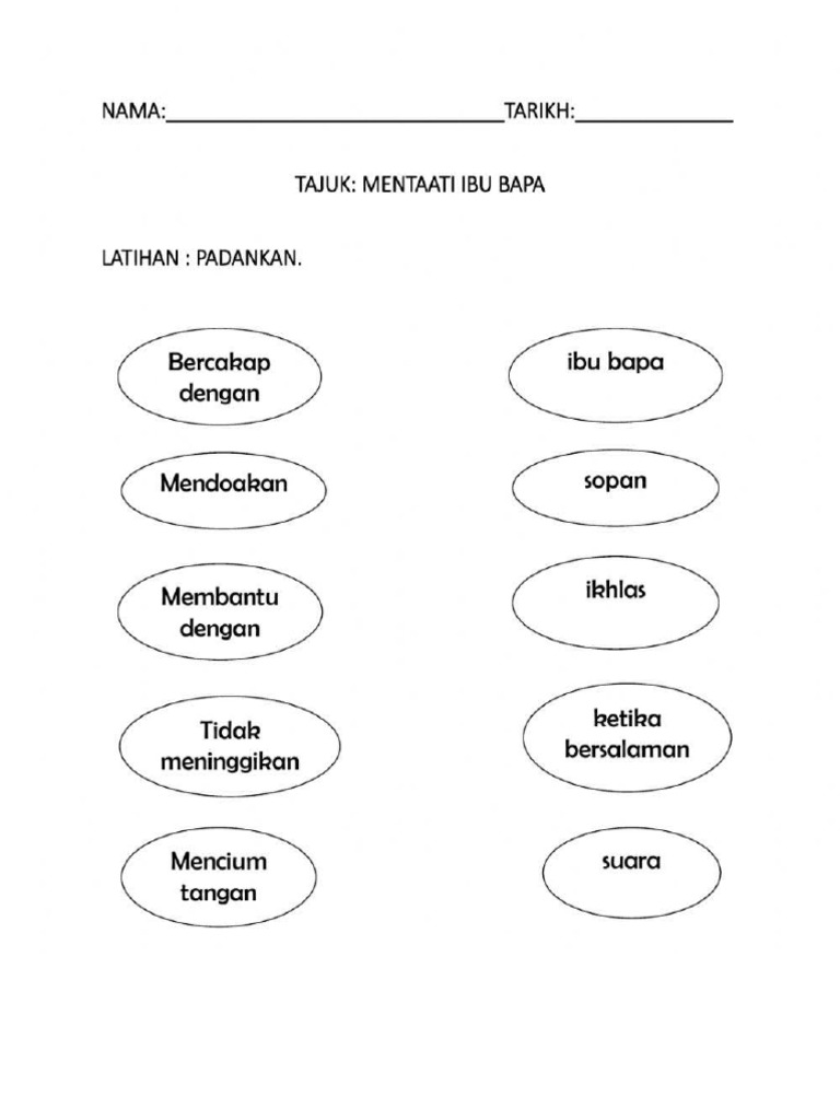 Latihan Mentaati Ibu Bapa | PDF