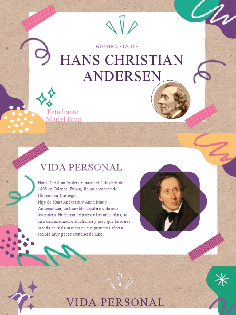Biografía de Christian Hans Andersen | PDF