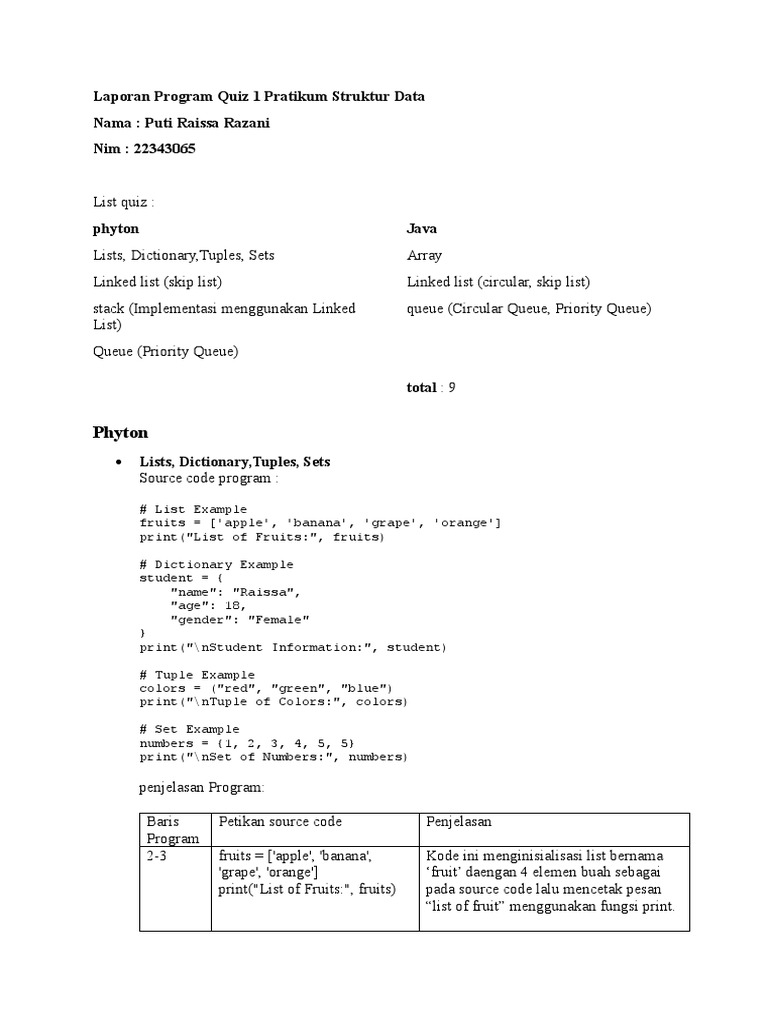Quiz Struktur Data Download Free Pdf Pointer Computer Programming Queue Abstract Data Type