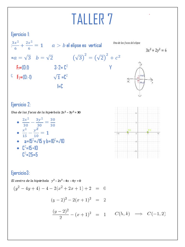 Taller 7 | PDF | Matemática Elemental | Topología diferencial