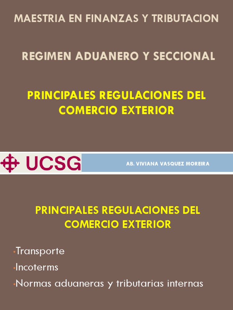 Regulaciones del Comercio Exterior en Ecuador | PDF | El comercio ...