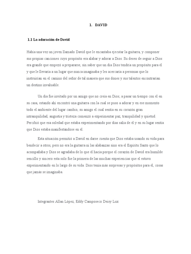 Cuento de David | PDF