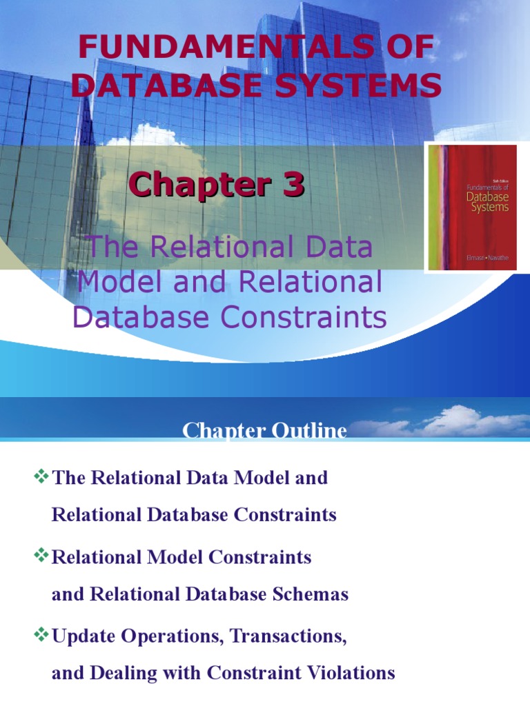 Chapter 3 Database Modeling | PDF | Relational Model | Relational Database