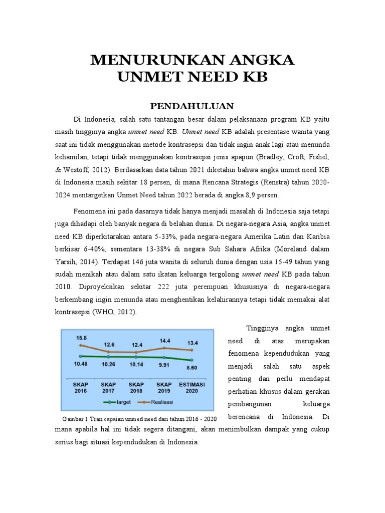 Menurunkan Angka Unmet Need KB | PDF