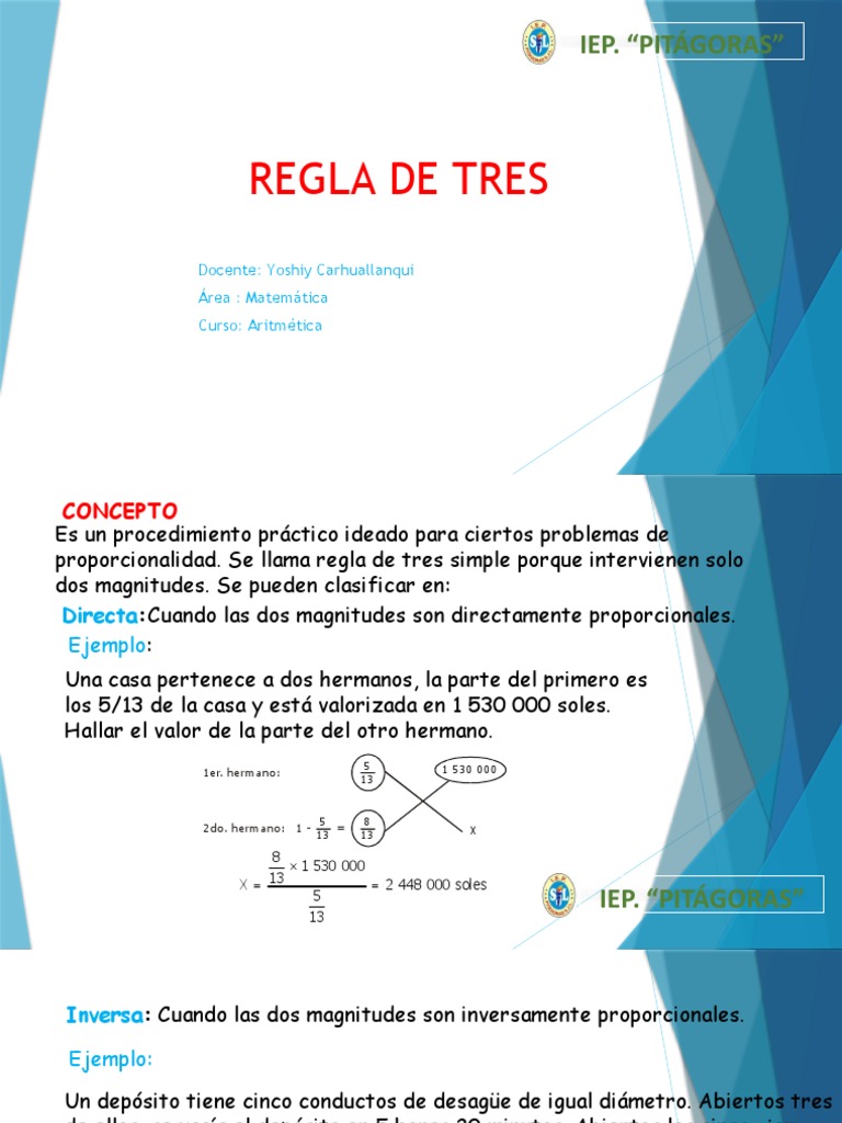 Regla de Tres | PDF