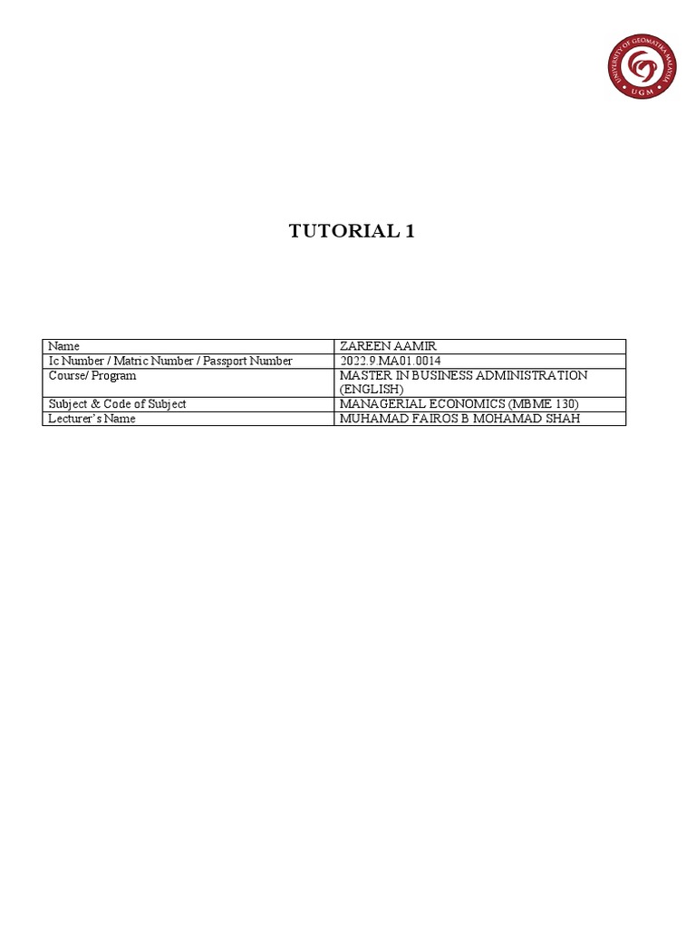 Introduction to Managerial Economics: Chapter 1 - Basic Concepts of Economics | PDF