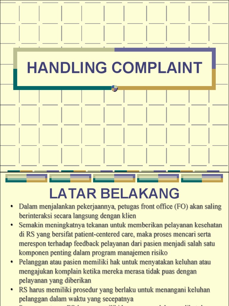 Handling Complaint | PDF
