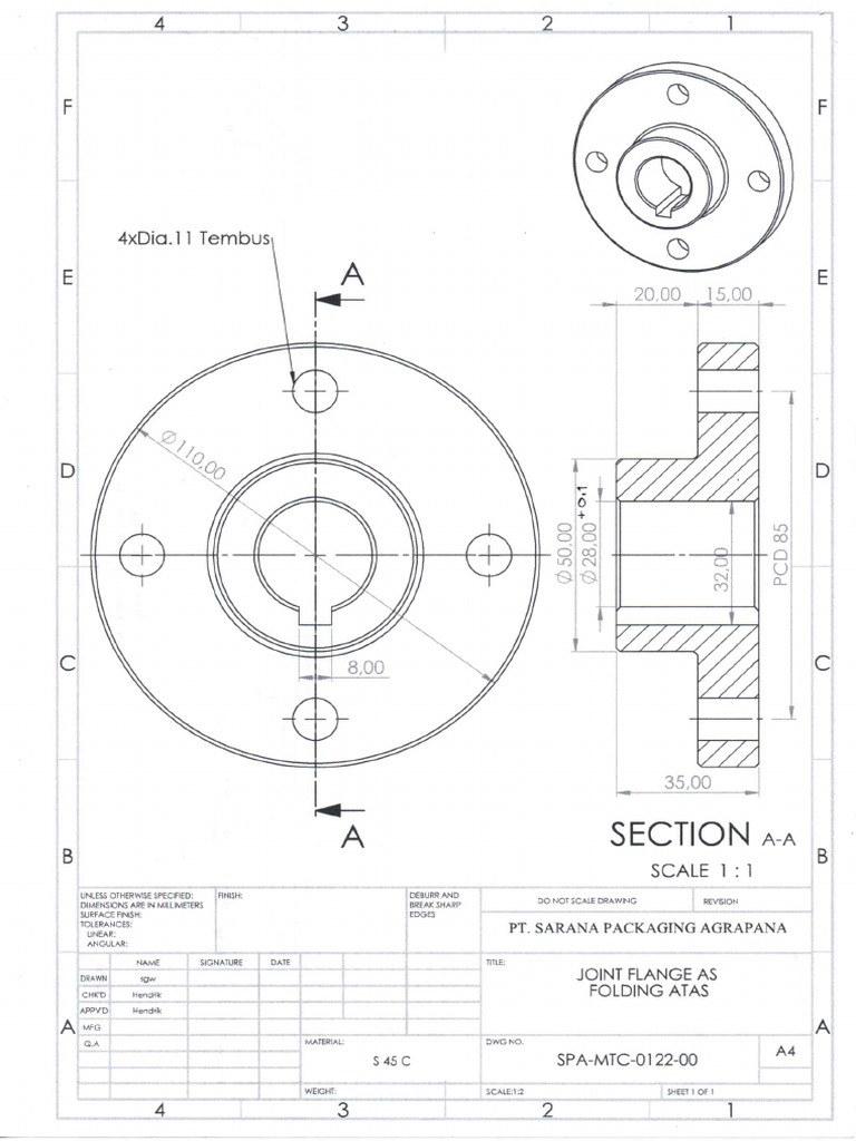 Joint Flange As Folding Atas | PDF