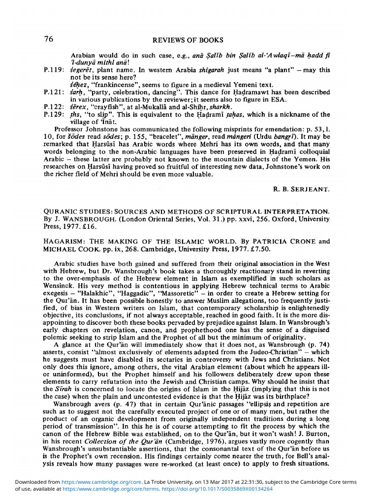 Quranic Studies Sources and Methods of Scriptural Interpretation | PDF | Quran | Islam