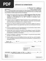Bid Securing Declaration Sample Form | PDF | Affidavit | Notary Public