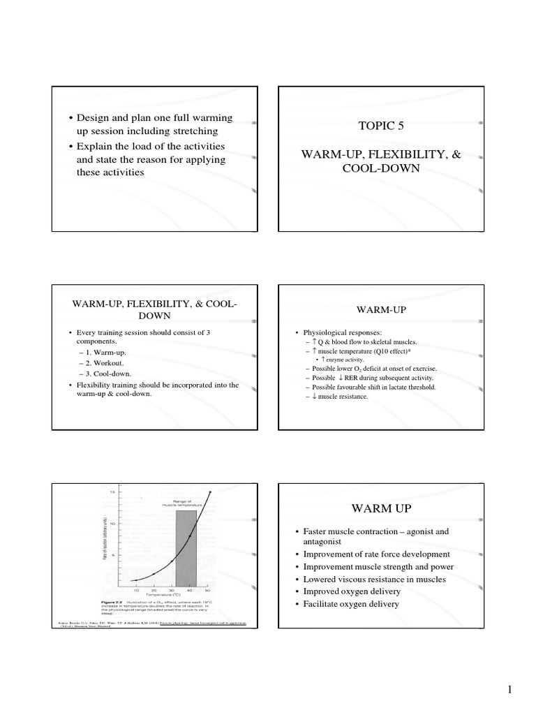 Warm-Up, Flexibility & Cool-Down Session Planning | PDF | Flexibility ...