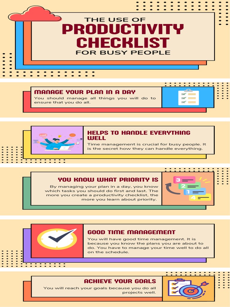 Productivity Checklist | PDF