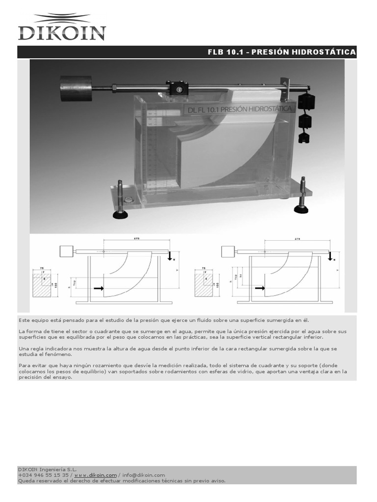 Balanza Hidrostatica Teoria | PDF