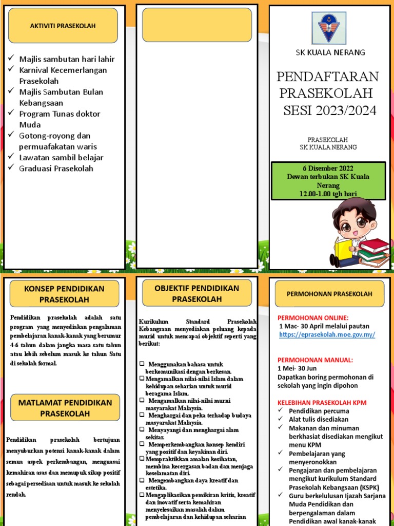 Pamplet Pendaftaran Pra 2022 | PDF