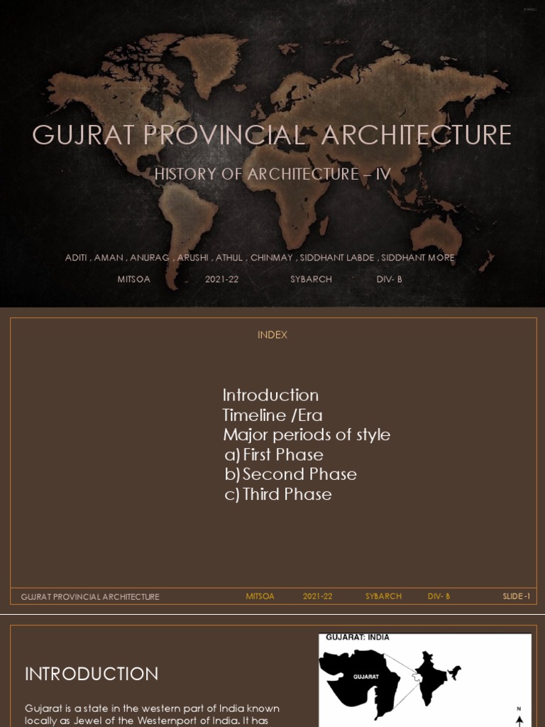 Gujarat Provincial Architecture - Group Work | PDF | Gujarat | Mosque