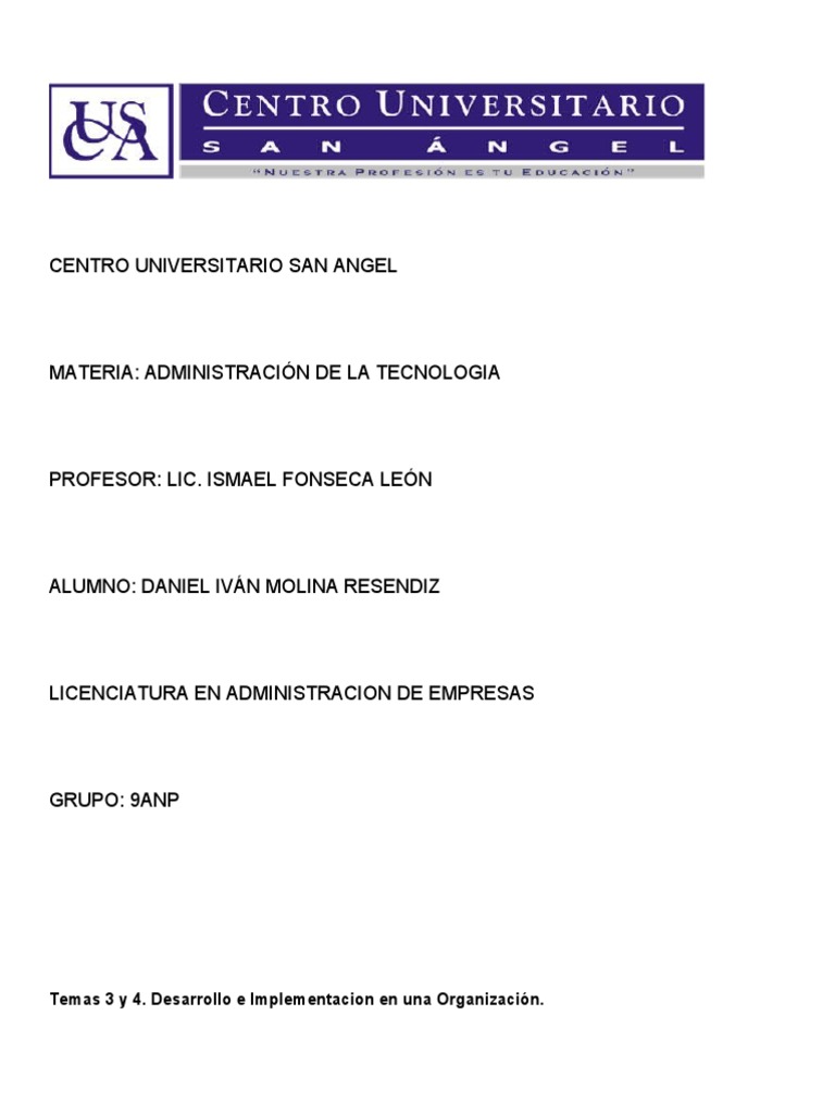 9ANP Temas 3 y 4 Molina Resendiz Daniel Ivan | PDF | Sistema de informacion | Información