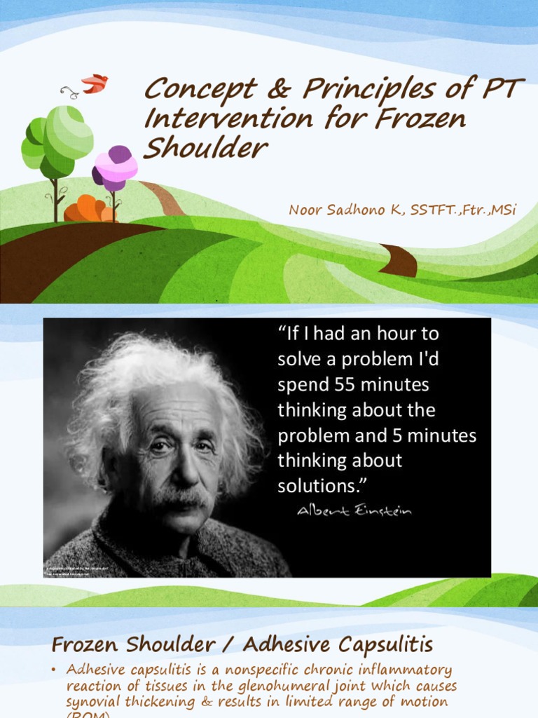 PT Concept For Frozen Shoulder | PDF | Clinical Medicine | Medical ...
