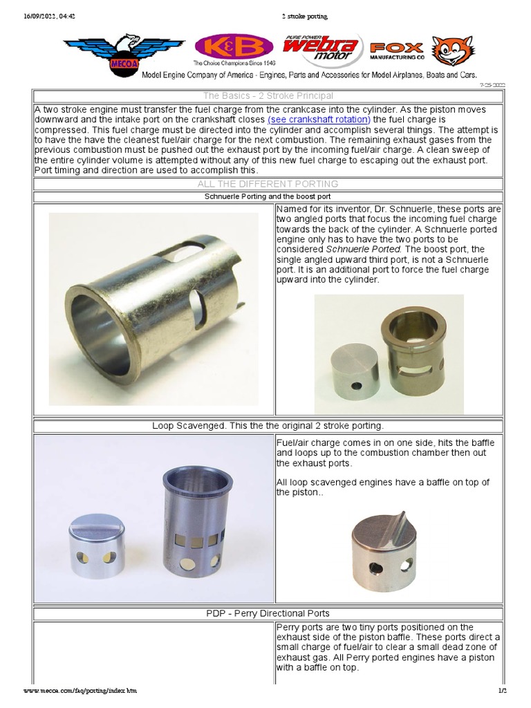 2 Stroke Porting | PDF | Internal Combustion Engine | Piston
