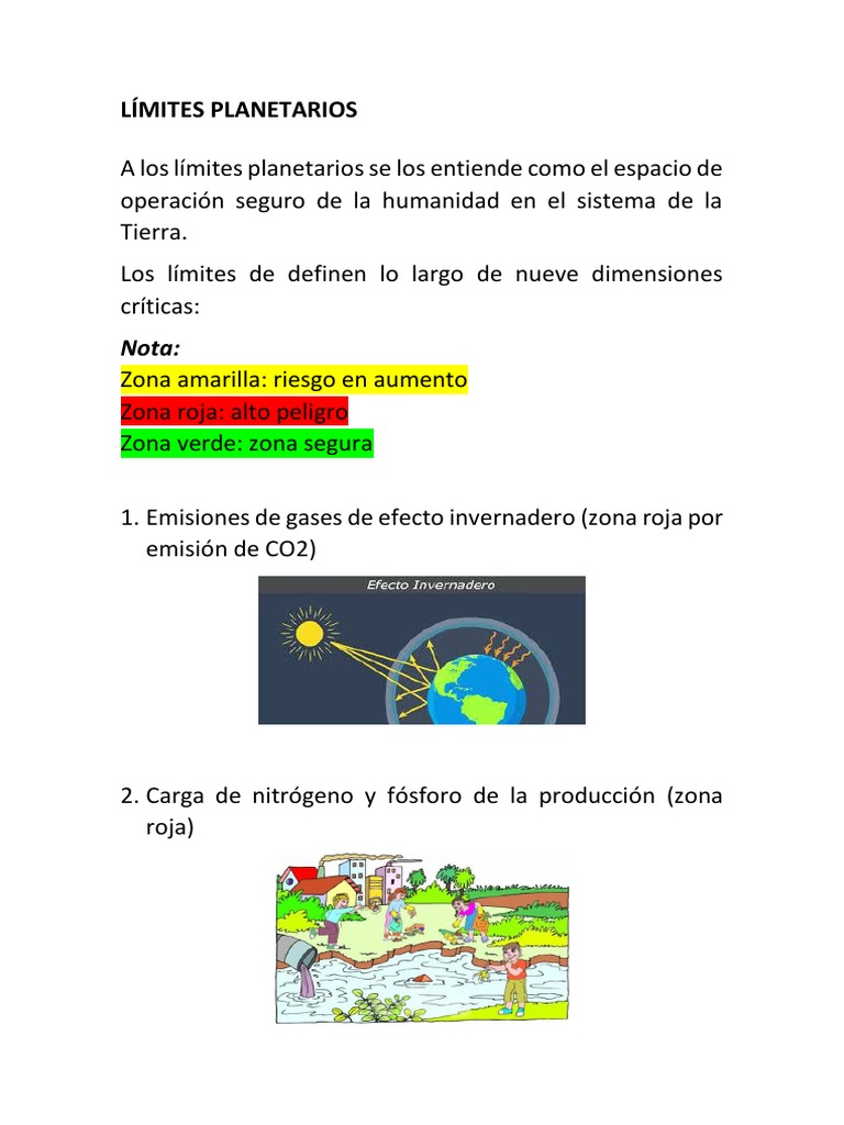 Límites Planetarios | PDF