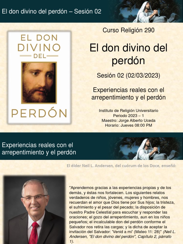 DDP.S02.El don divino del perdón | PDF | Perdón | espíritu Santo