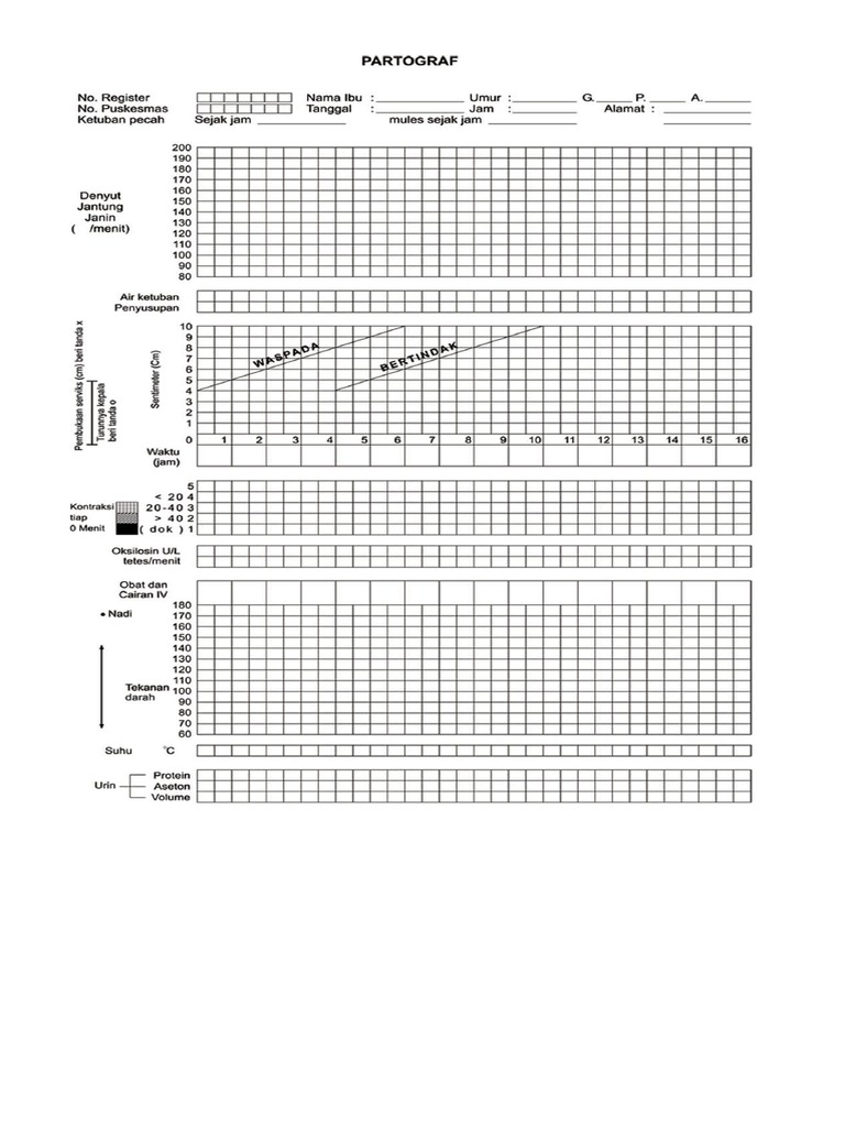 Partograf Kosong | PDF