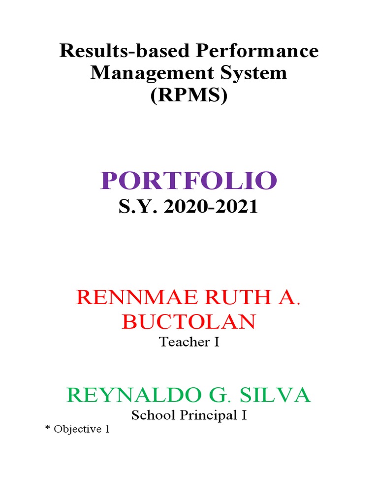 Portfolio Title Page | PDF | Lesson Plan | Educational Technology