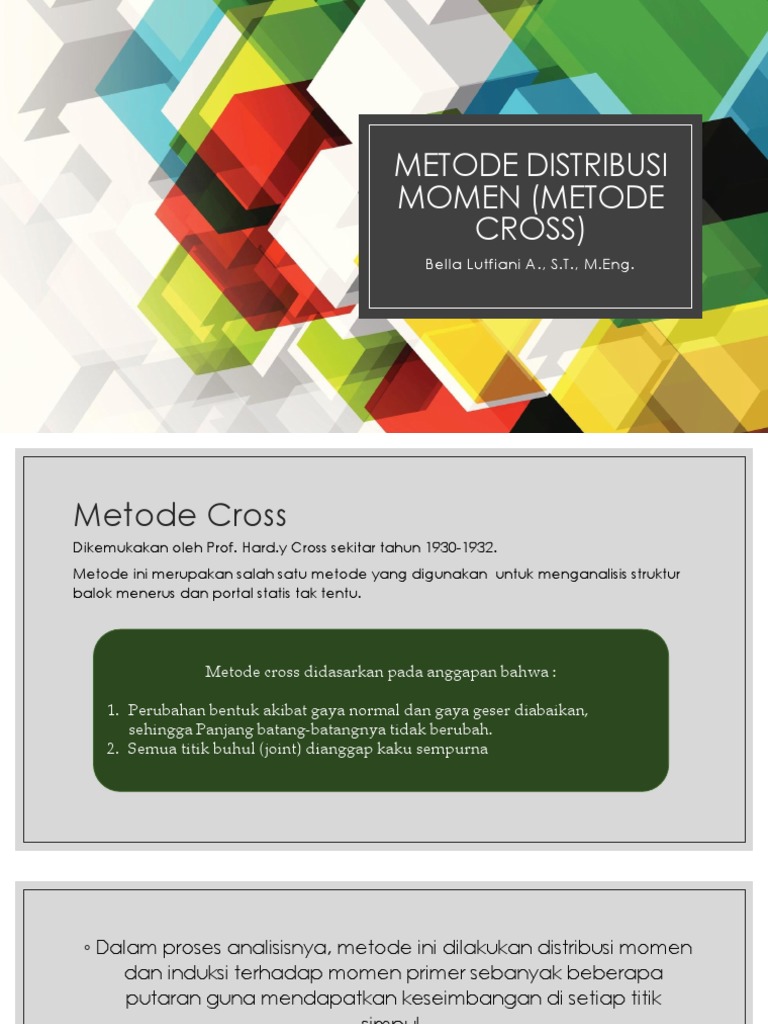 Metode Distribusi Momen (Metode Cross) | PDF