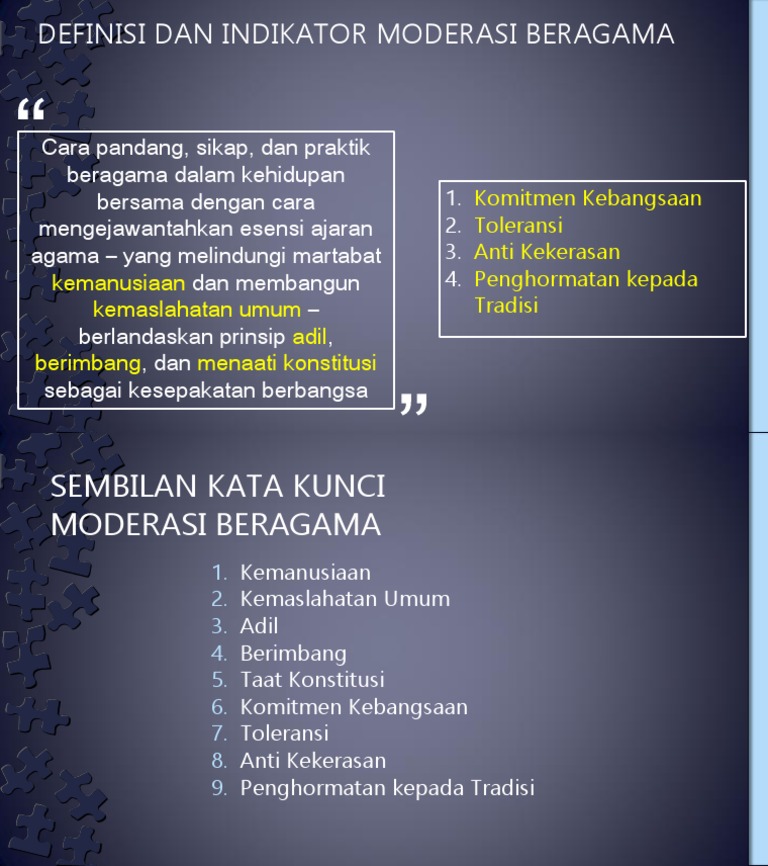 Sembilan Kata Kunci Moderasi Beragama | PDF | Agama & Spiritualitas